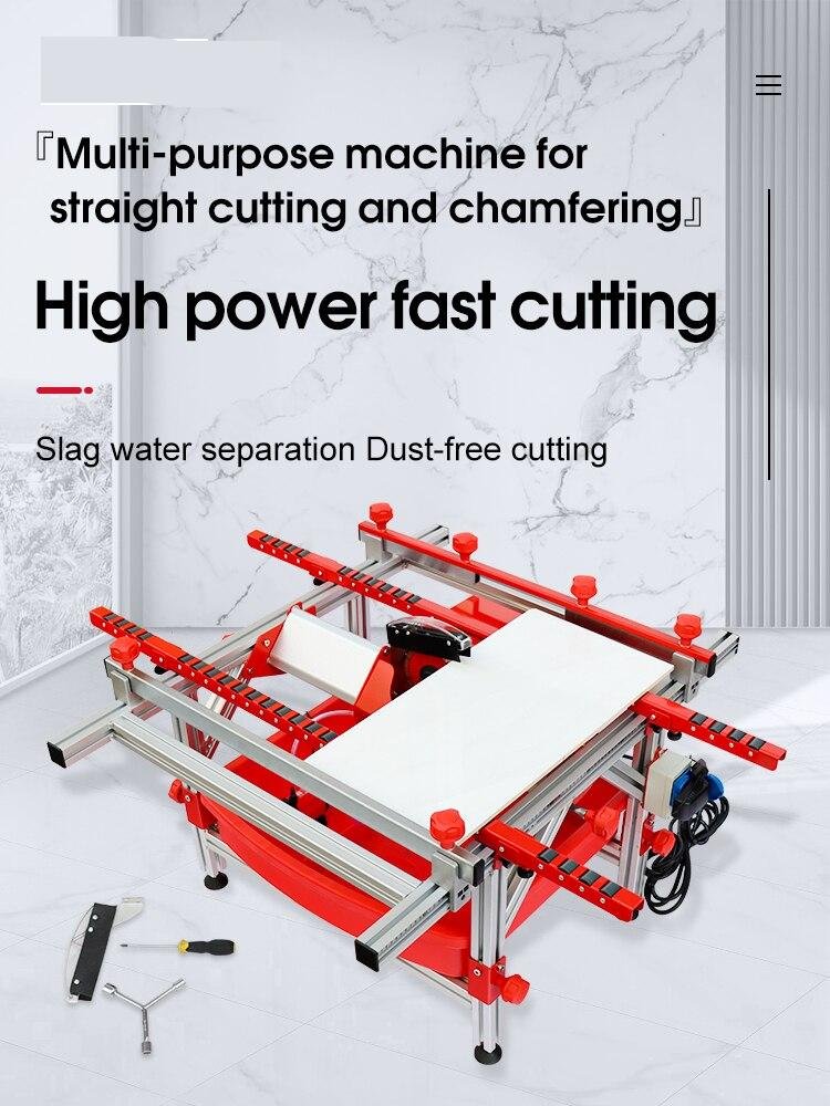 Tile Chamfering Straight Cutting Integrated Machine Cutting Machine 45 ...